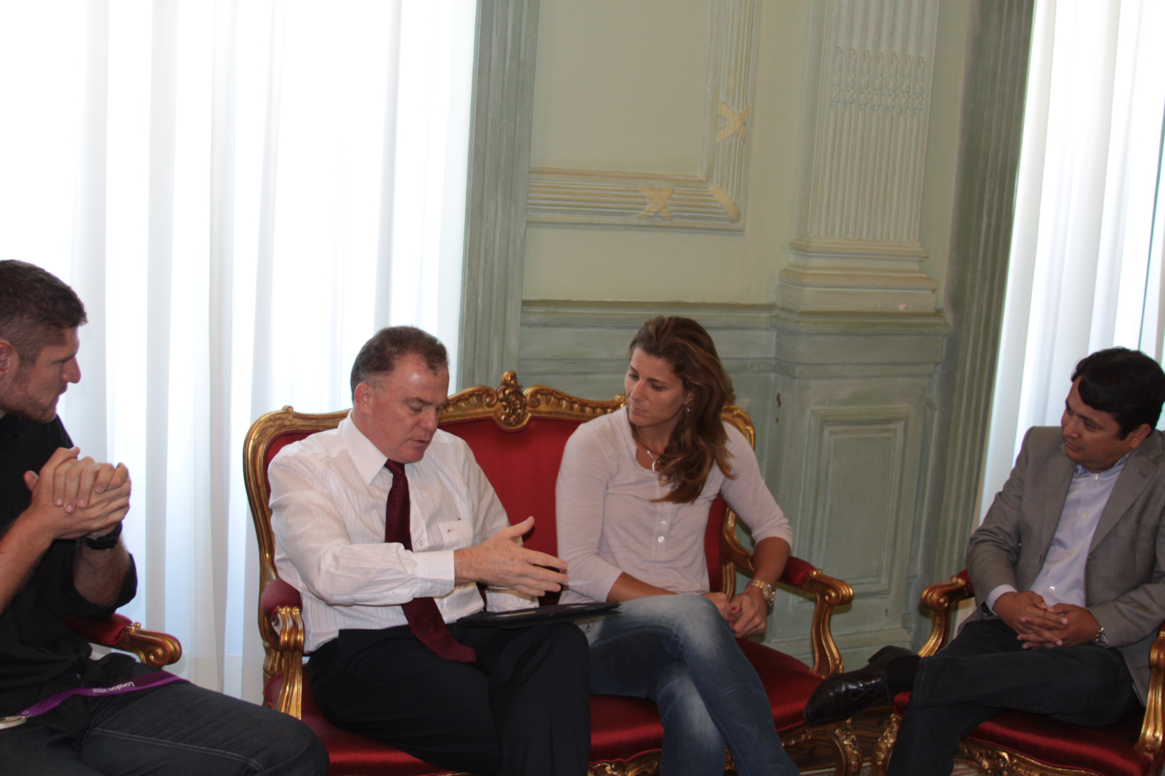 SESPORT - Medalhistas olímpicos visitam obras do novo CT Jayme Navarro ...